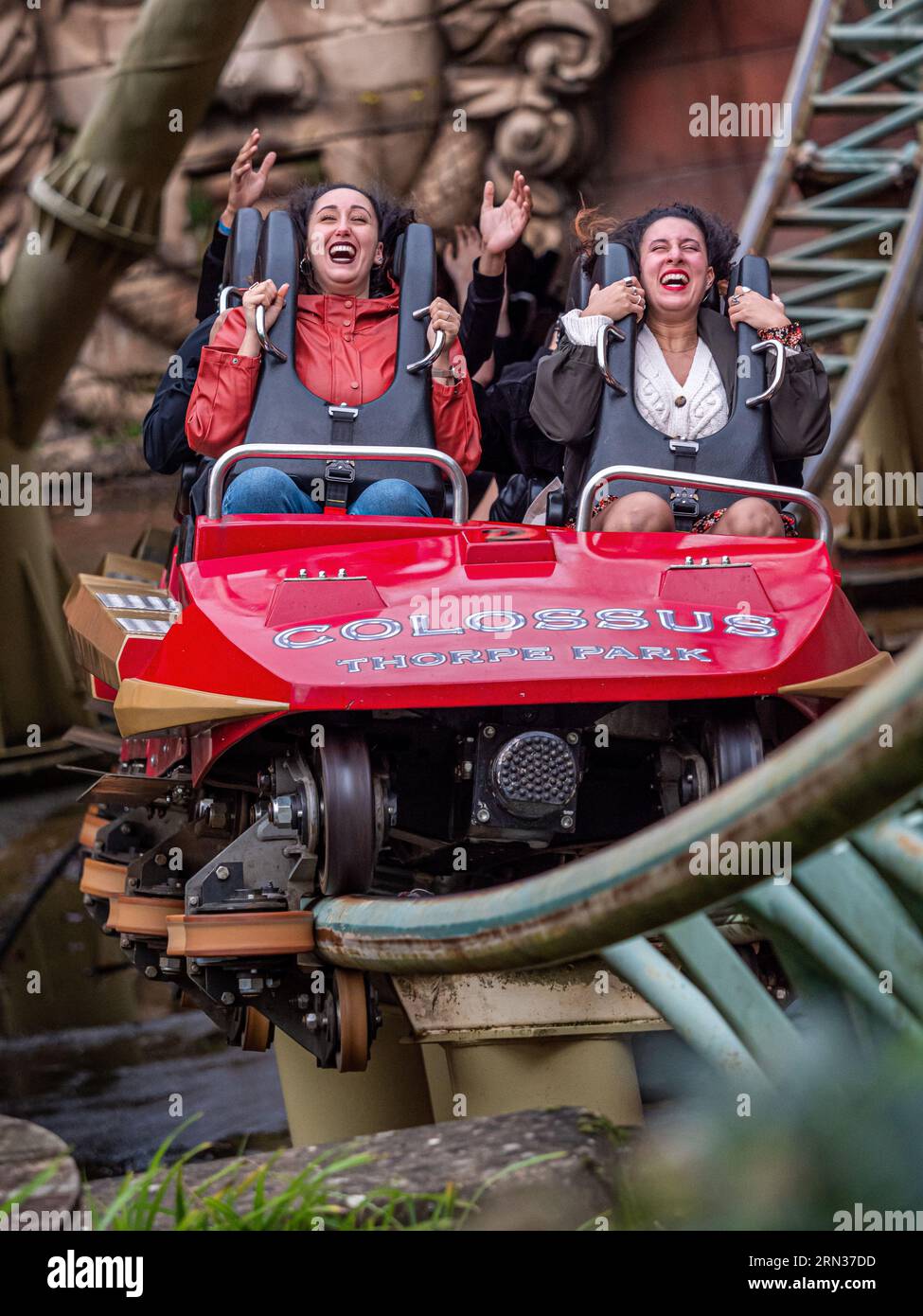 Train ride amusement park hi-res stock photography and images - Alamy