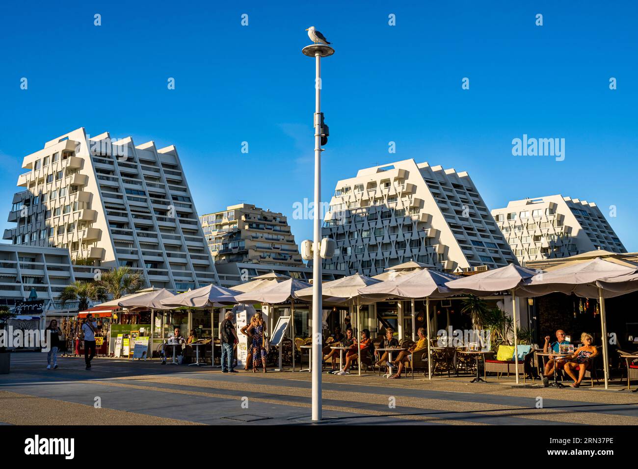 France, Herault, La Grande-Motte, labeled 20th century heritage, Levant ...