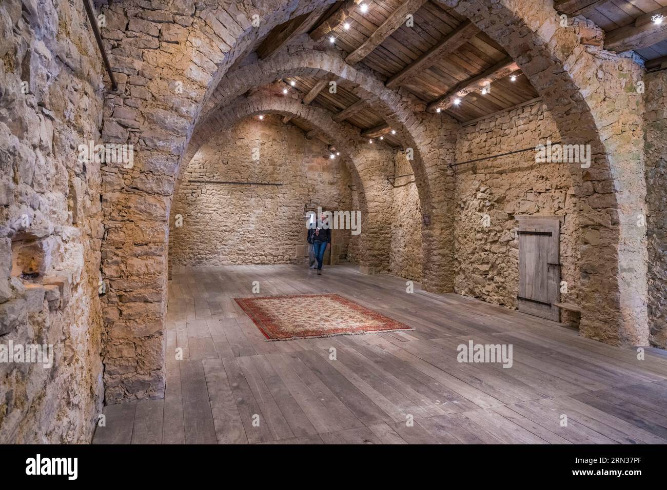 France, Aveyron, Grands Causses regional natural park, the Cistercian ...