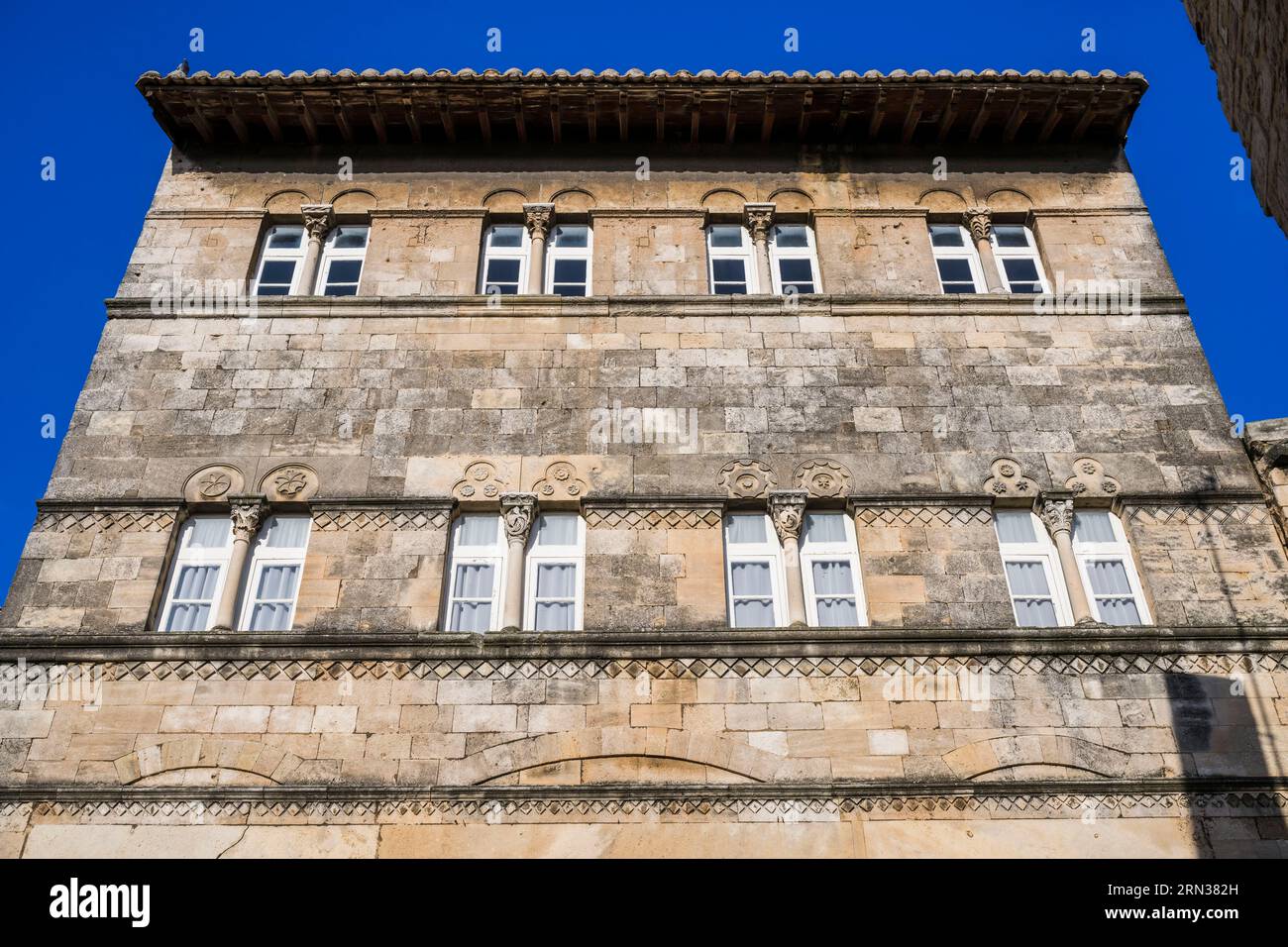 France, Gard, Saint Gilles du Gard, Romanesque house of Saint-Gilles ...