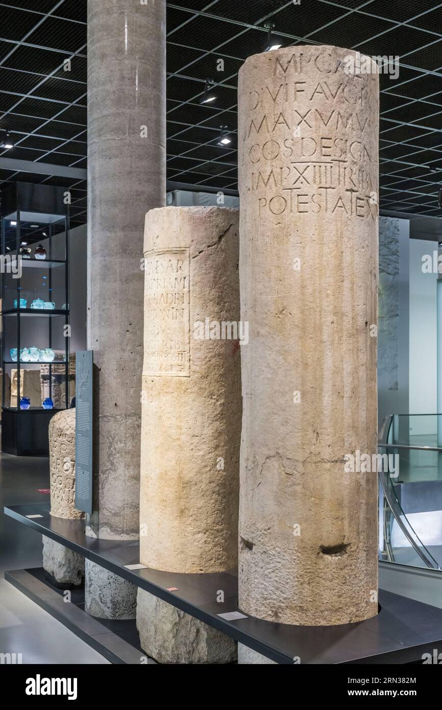 France, Gard, Nimes, Romanity museum (Musée de la Romanite) by ...