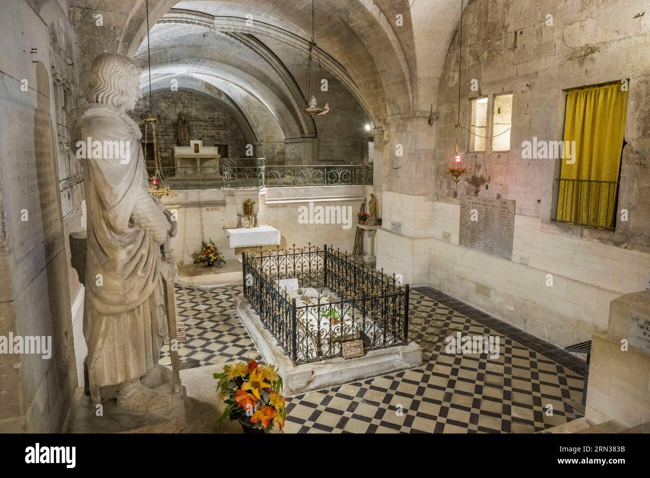 France, Gard, Saint Gilles du Gard, 12th-13th century Abbey Church of ...