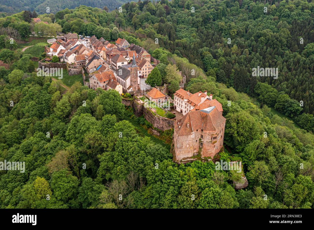 France, Bas-Rhin, Parc regional des Vosges du nord (Northern Vosges ...