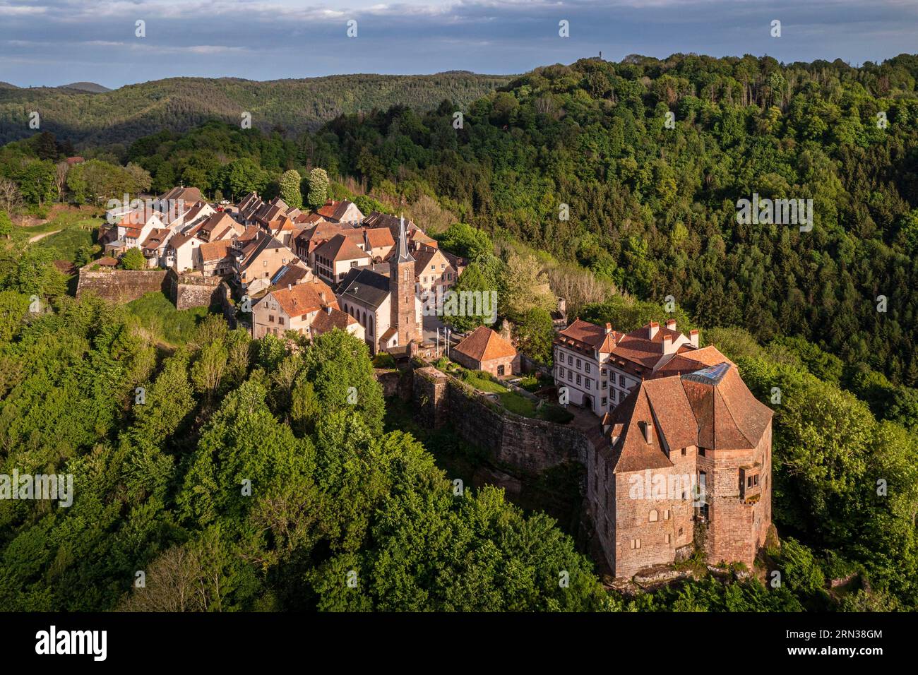 France, Bas-Rhin, Parc regional des Vosges du nord (Northern Vosges ...