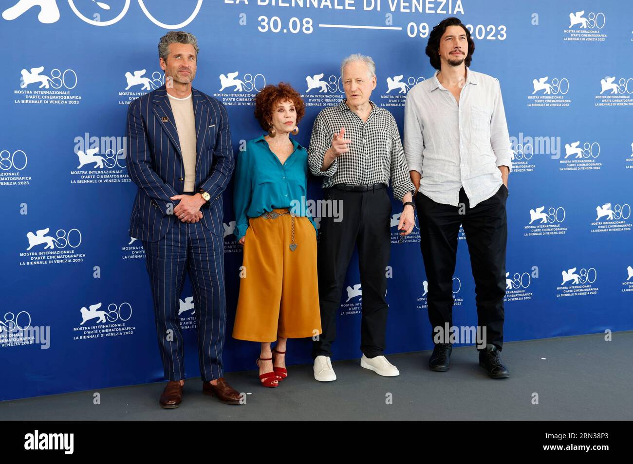 Patrick Dempsey, Daniela Piperno, Michael Mann und Adam Driver beim ...