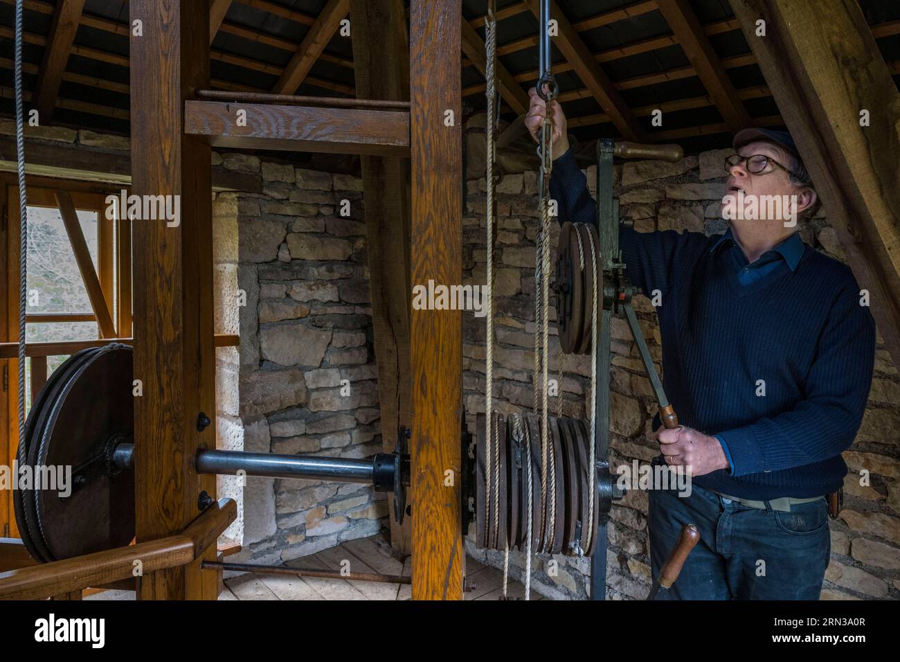 France, Yonne, Annoux, Chappe telegraph built in 1809 and restored in ...