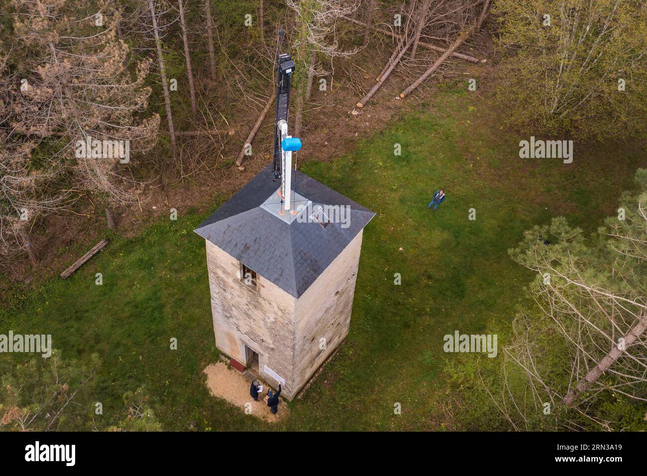 France, Yonne, Annoux, Chappe telegraph built in 1809 and restored in ...