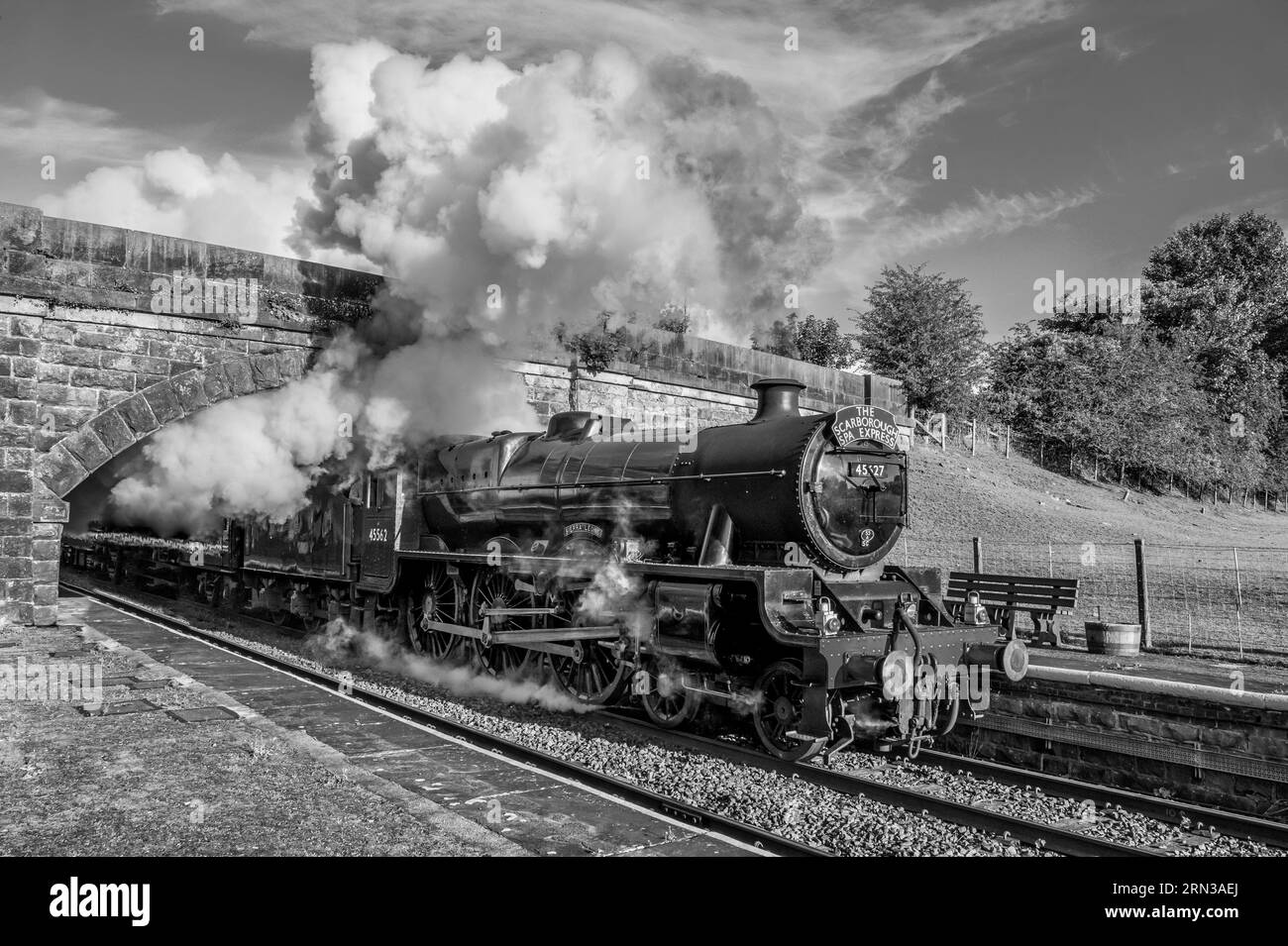 The image is of the LMS Jubilee Class 6P, 4-6-0, 45627 Sierra Leone ...