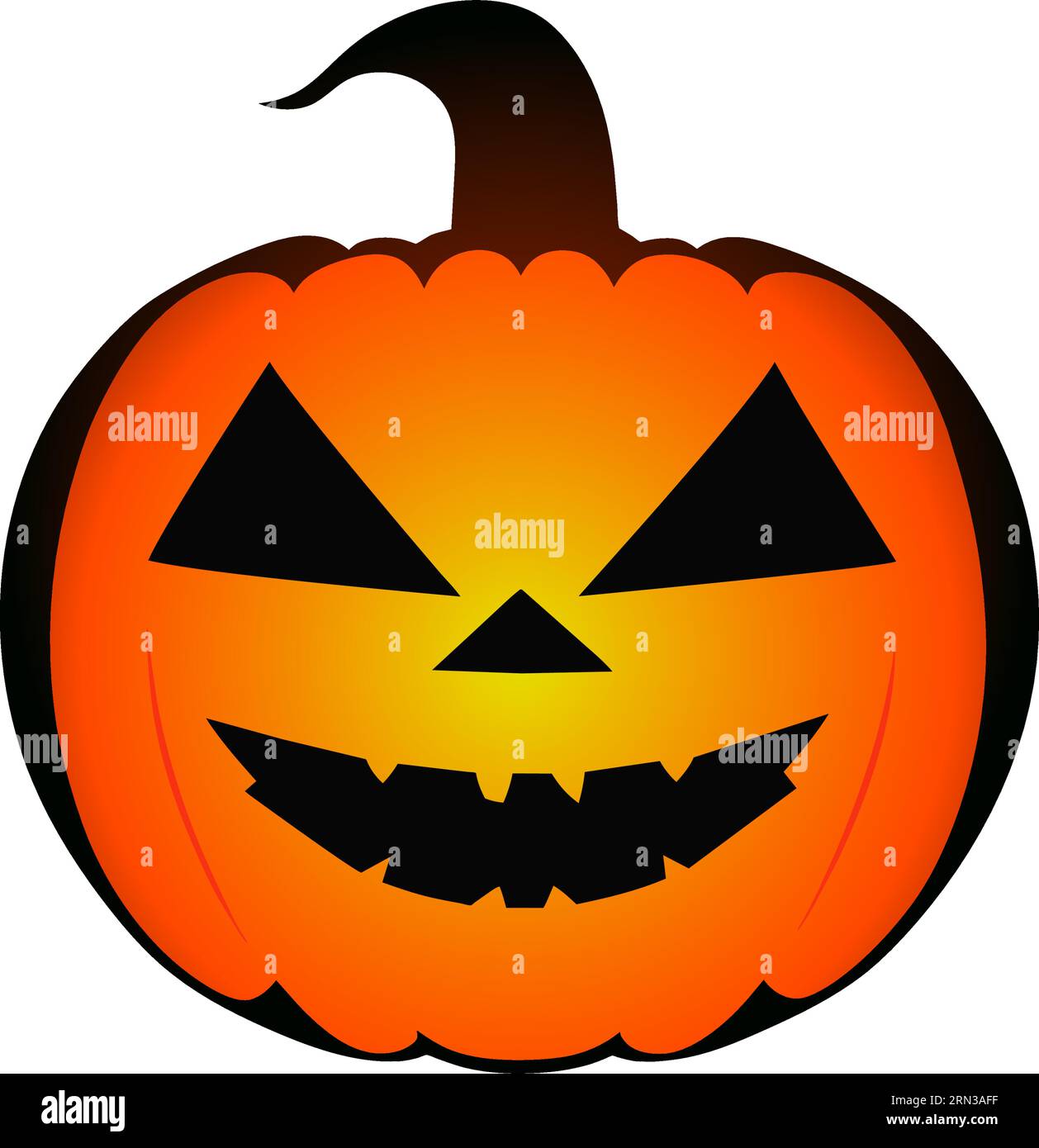 Halloween symbol, scary pumpkin face with evil smile. Jack o lantern ...