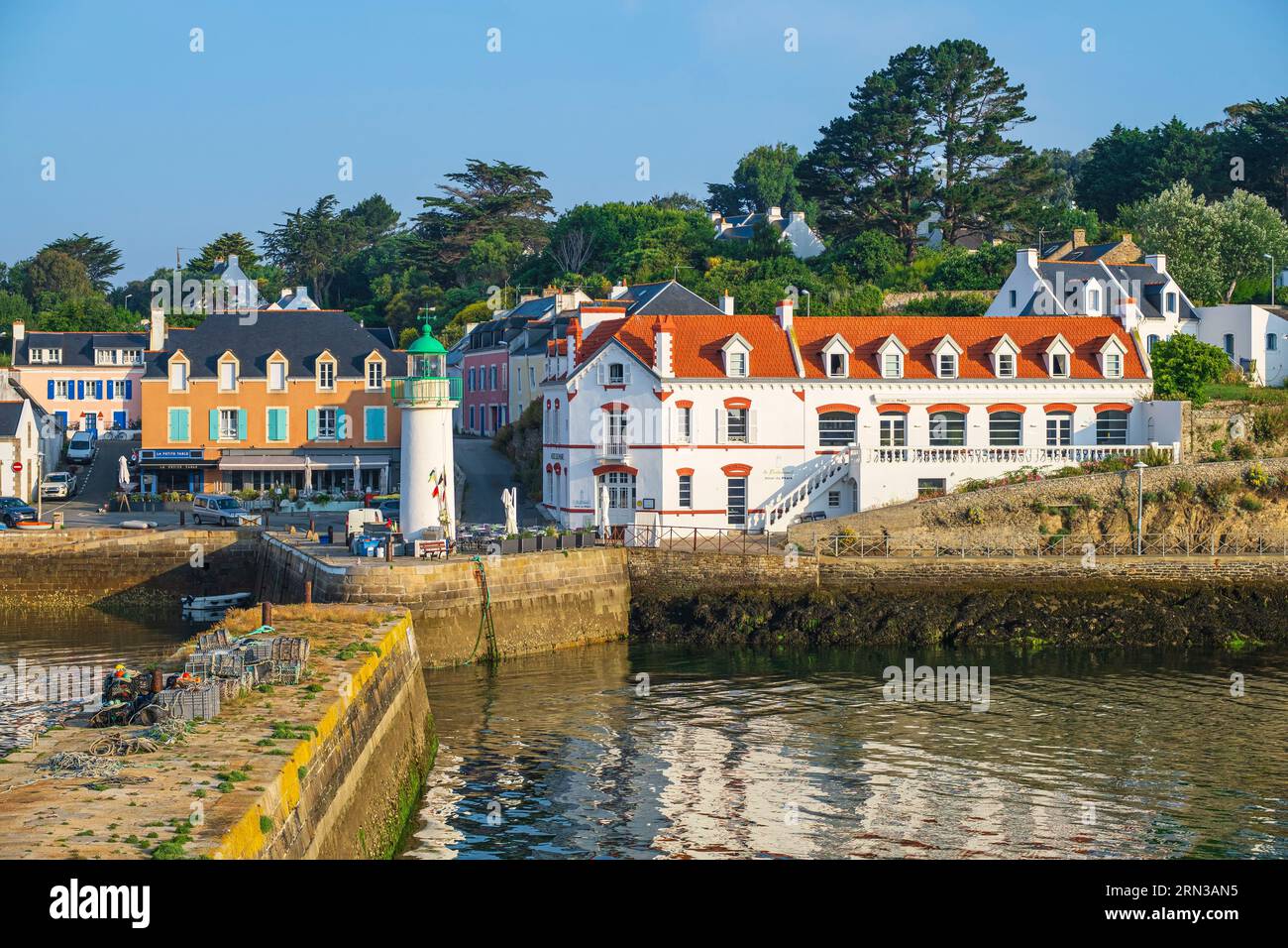 France, Morbihan, Belle-Ile-en-Mer, Sauzon harbour Stock Photo - Alamy