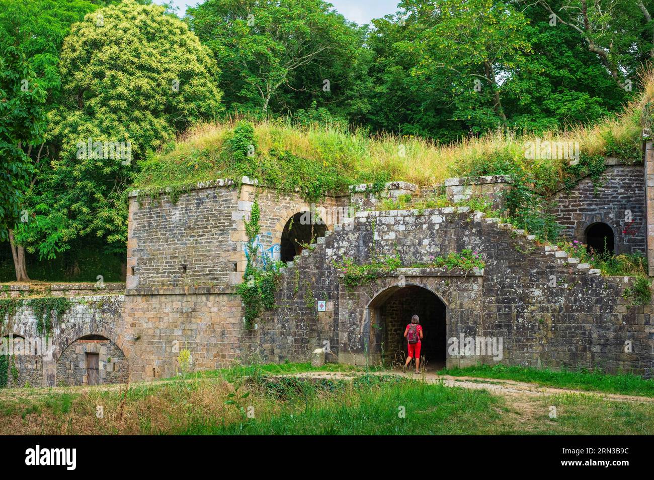France, Morbihan, Belle Ile en Mer, Le Palais, urban enclosure of Le ...