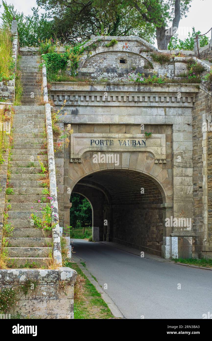 France, Morbihan, Belle Ile en Mer, Le Palais, urban enclosure of Le ...