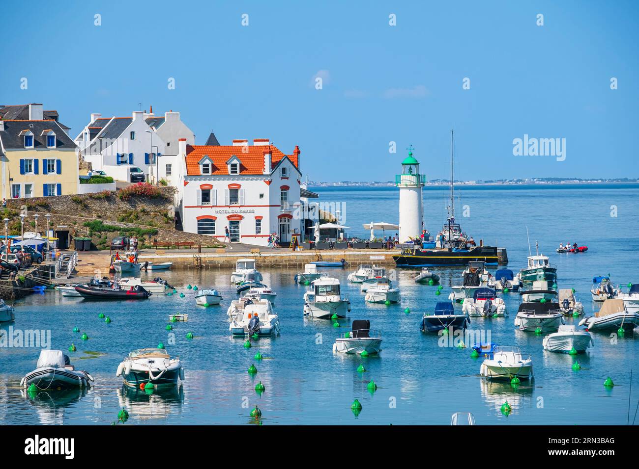France, Morbihan, Belle-Ile-en-Mer, Sauzon harbour Stock Photo - Alamy