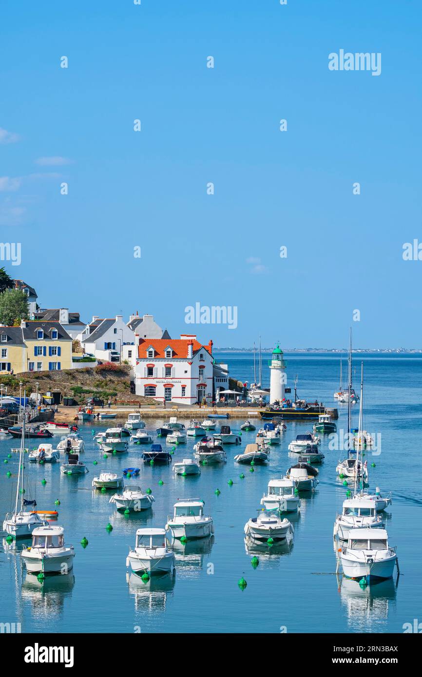 France, Morbihan, Belle-Ile-en-Mer, Sauzon harbour Stock Photo - Alamy