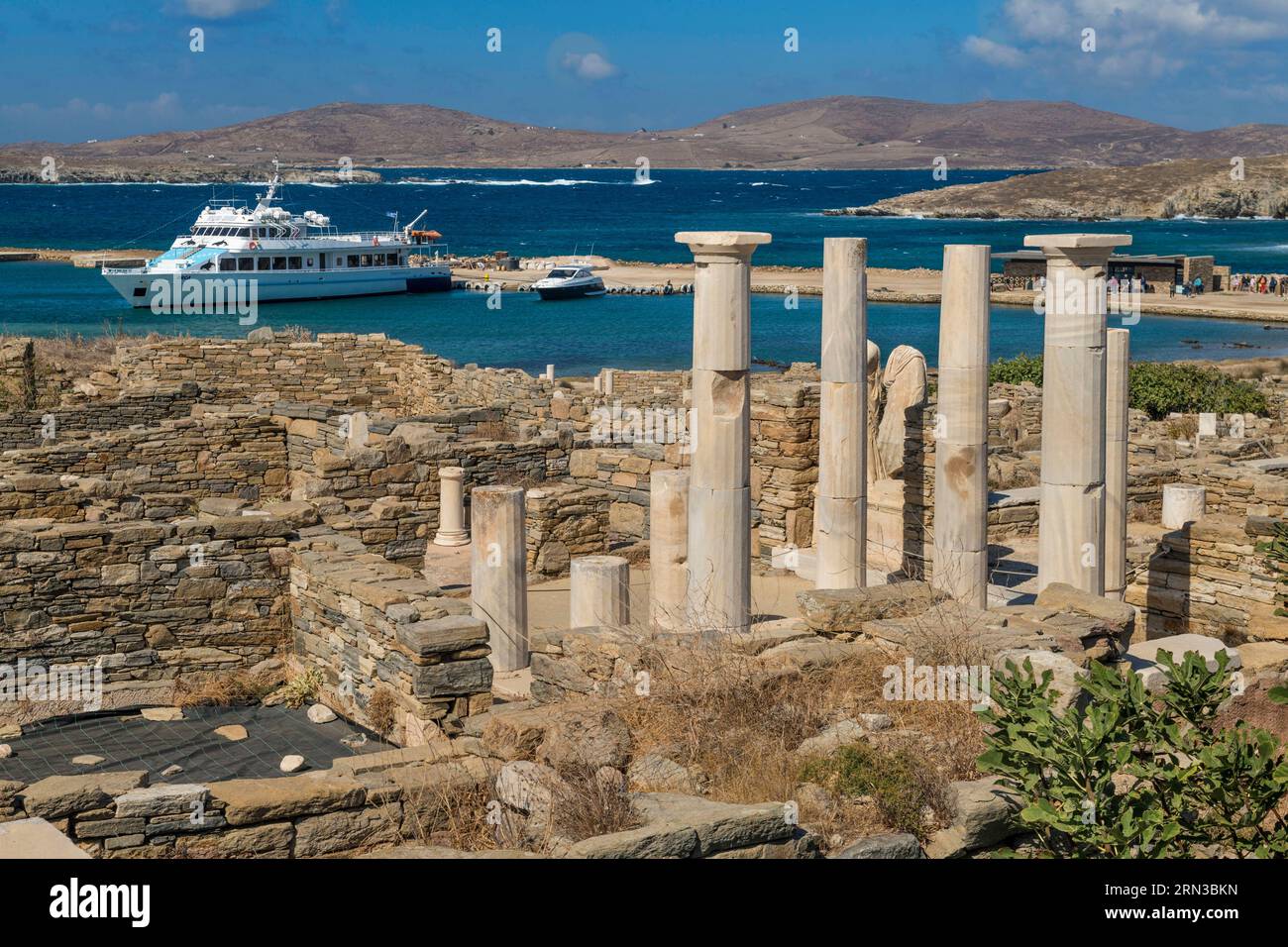 Greece, Cyclades, Delos Island listed UNESCO World Heritage ...