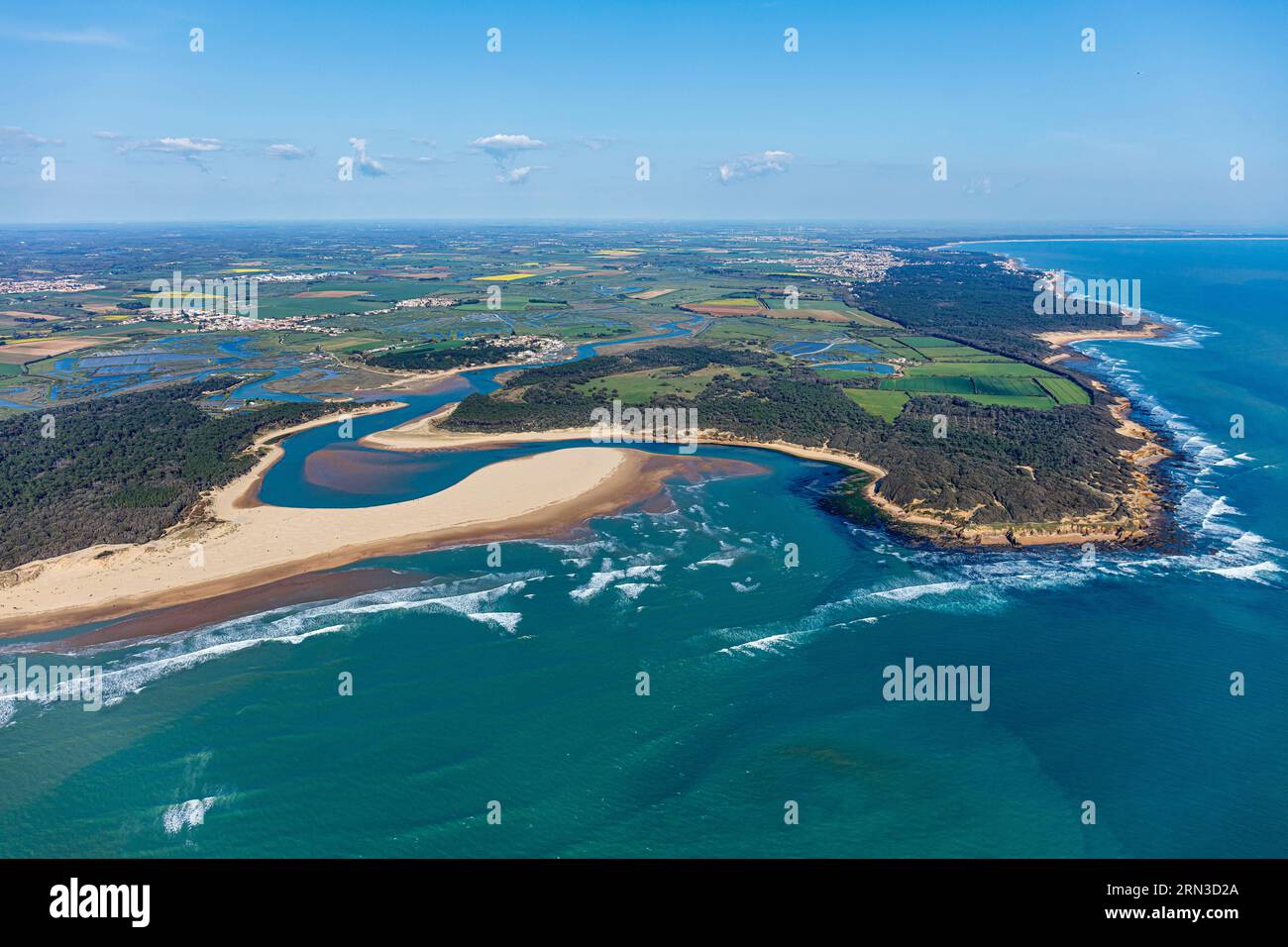 France, Vendee, Talmont St Hilaire, the Pointe du Payre and the Veillon ...
