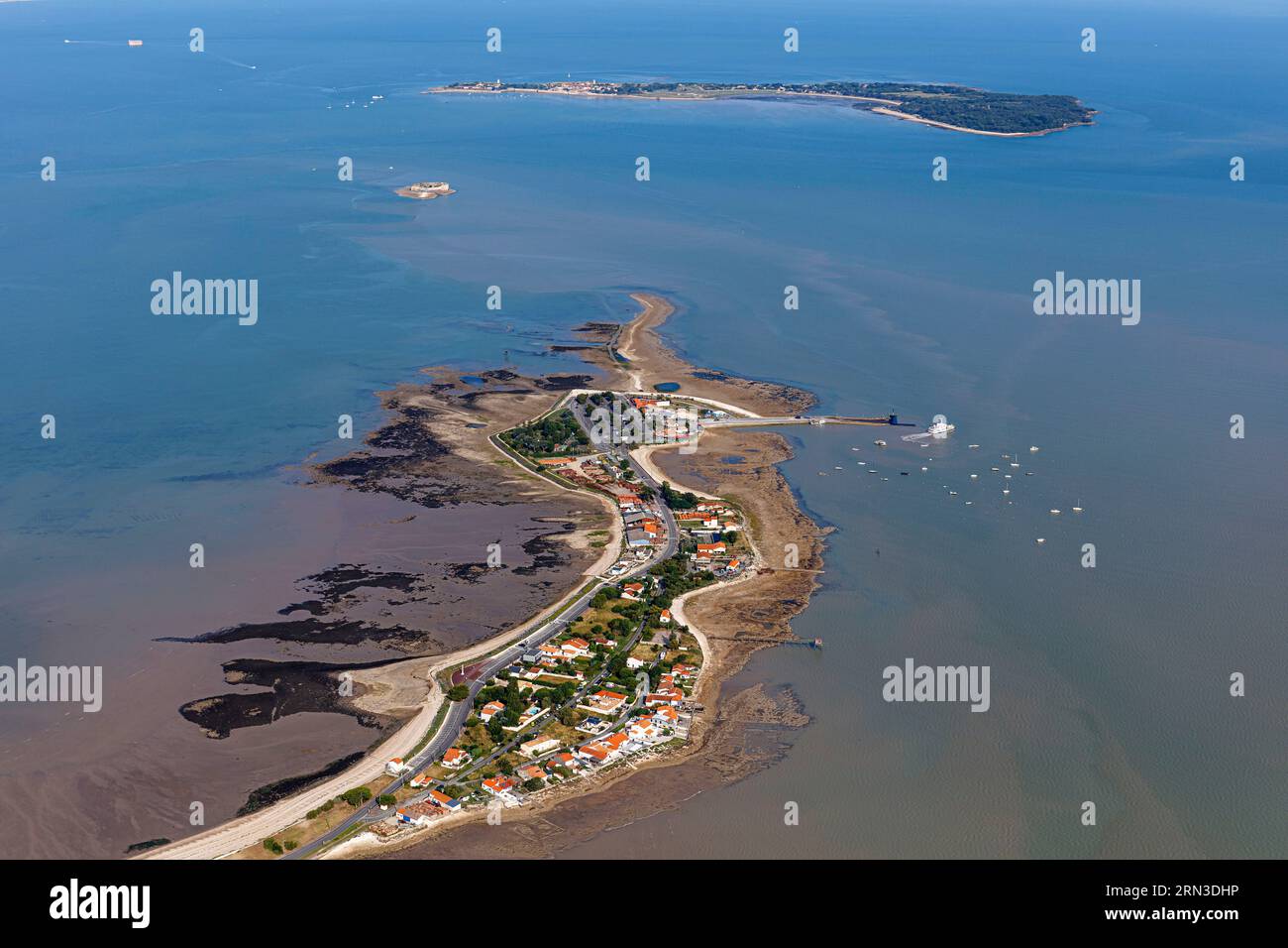 France, Charente Maritime, Fouras, thePointe de la Fumee, Fort Enet and ...