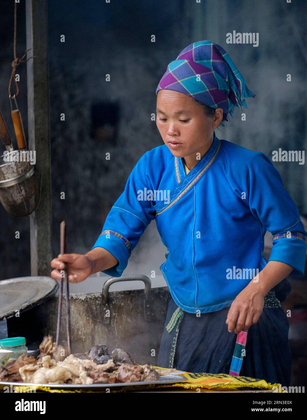 Vietnam, Ha Giang, Sin man ou Xin Man district, Sin Man market, ethnic ...