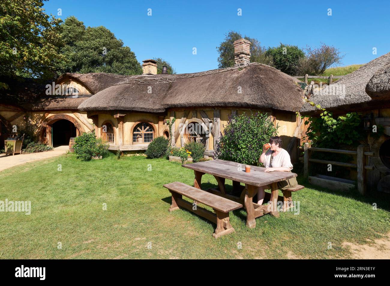 New Zealand, North Island, Matamata, Hobbitebourg, the Hobbit village ...