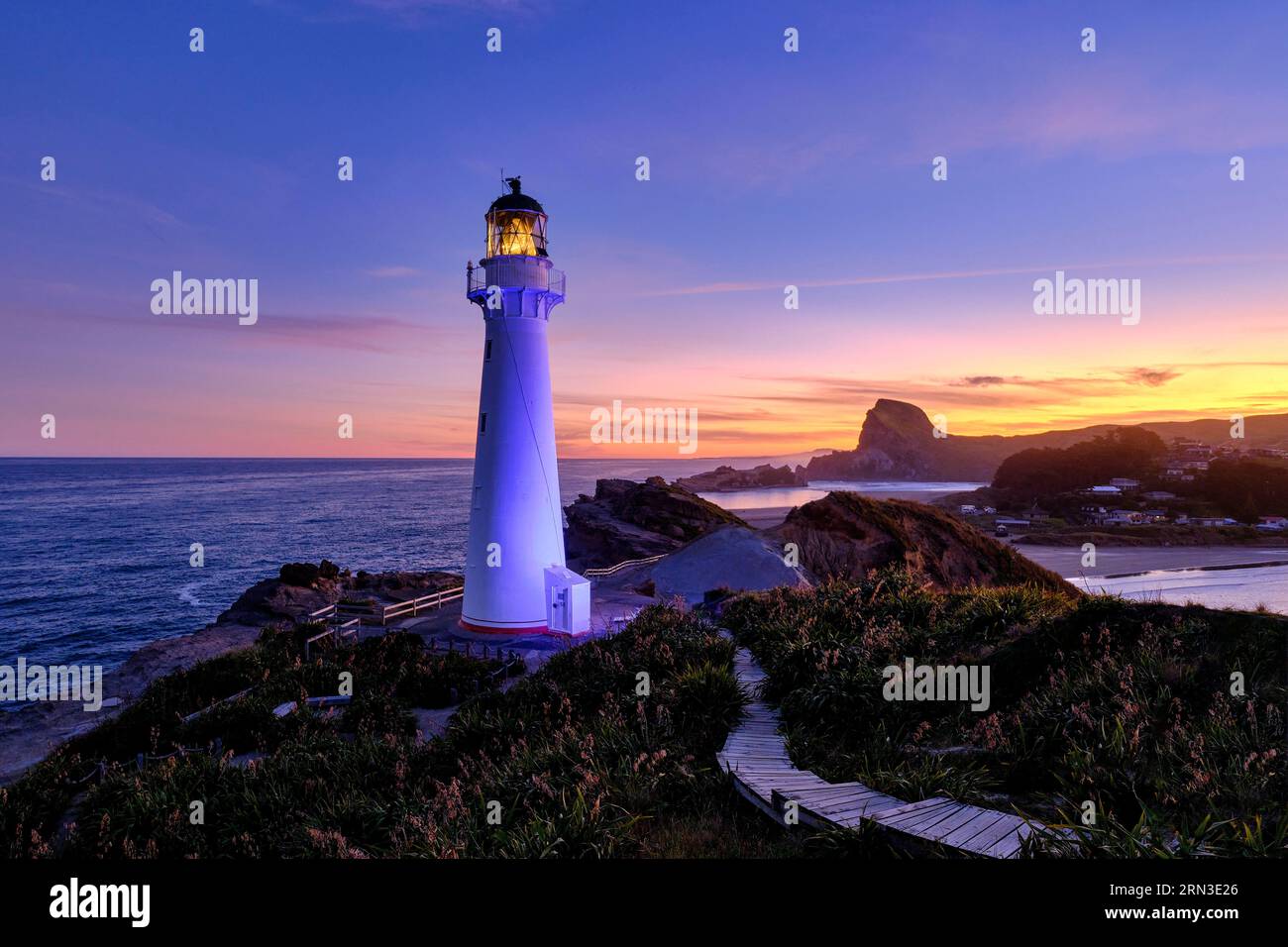 New Zealand, North Island, Wellington area, Wairarapa coast, Castlepoint (Castle Point ...
