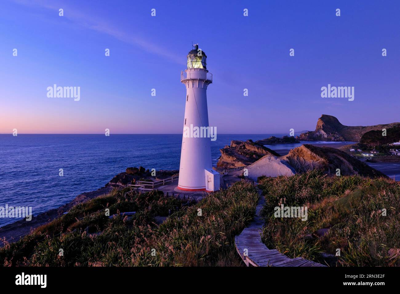 New Zealand, North Island, Wellington area, Wairarapa coast, Castlepoint (Castle Point ...