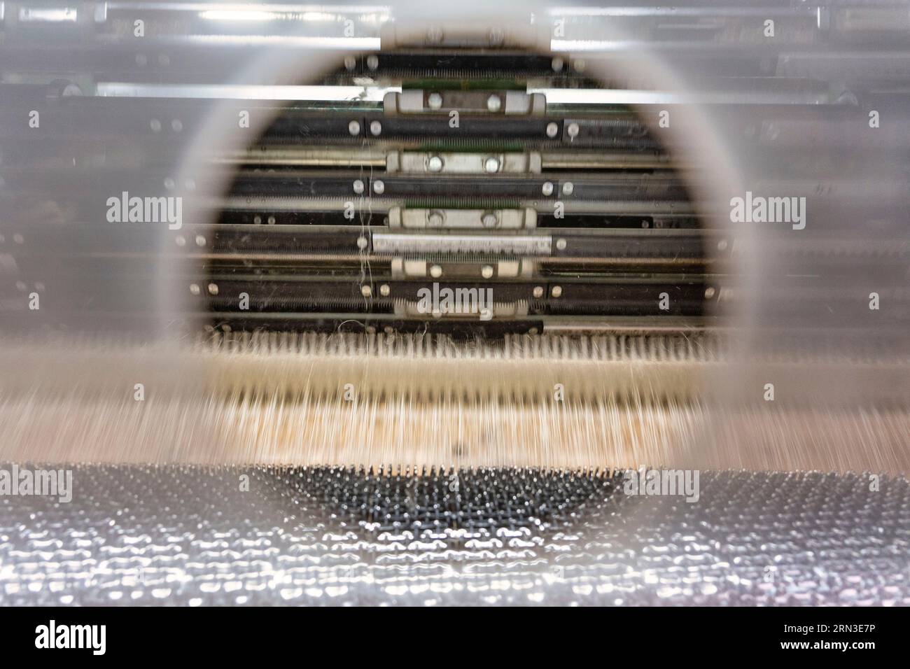 France, Seine Maritime, Saint Pierre le Viger, Flax and artistic fiber ...