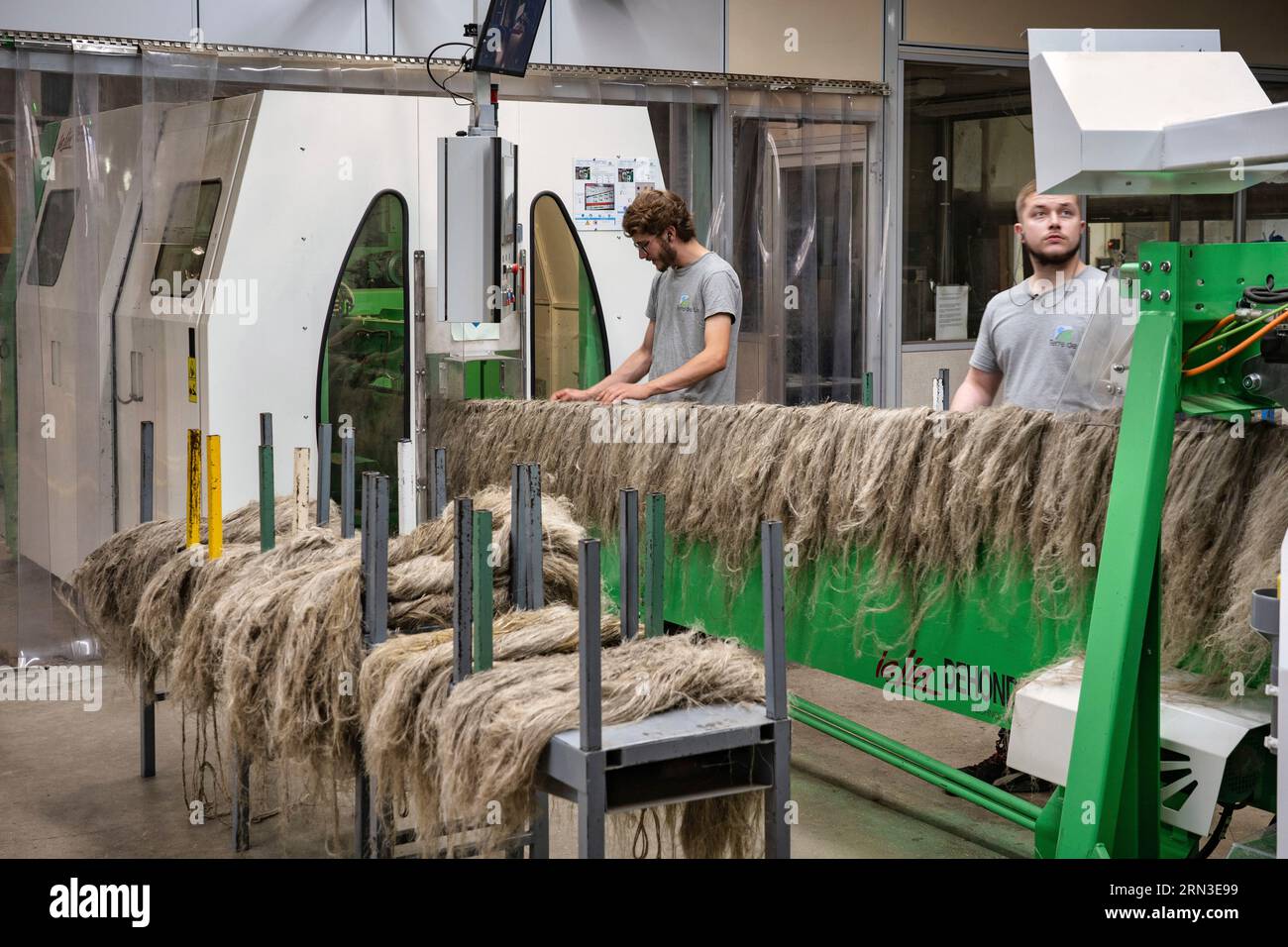 Scutching flax hi-res stock photography and images - Alamy