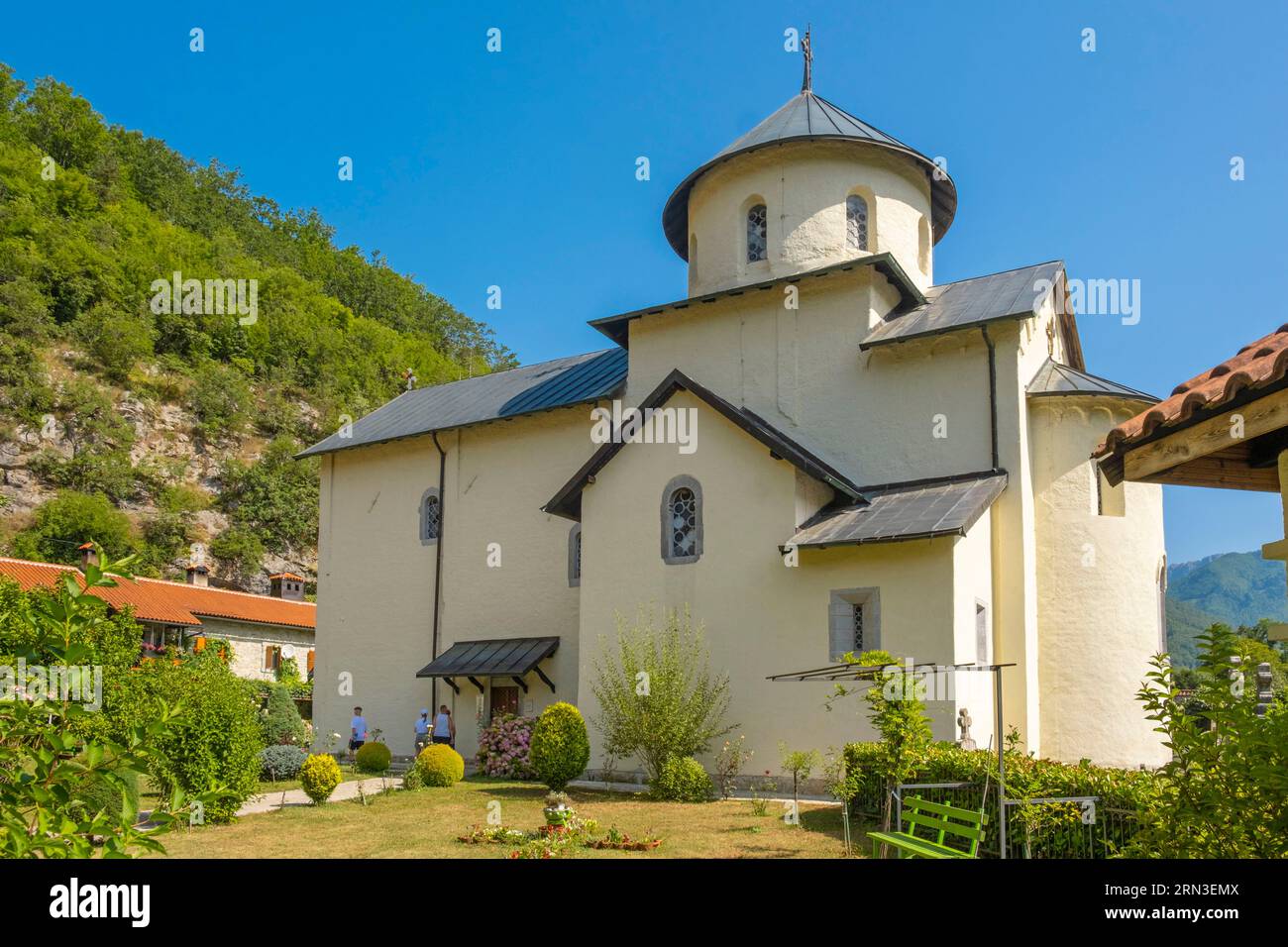 Montenegro, Northern Mountains, Moraca Monastery Stock Photo - Alamy