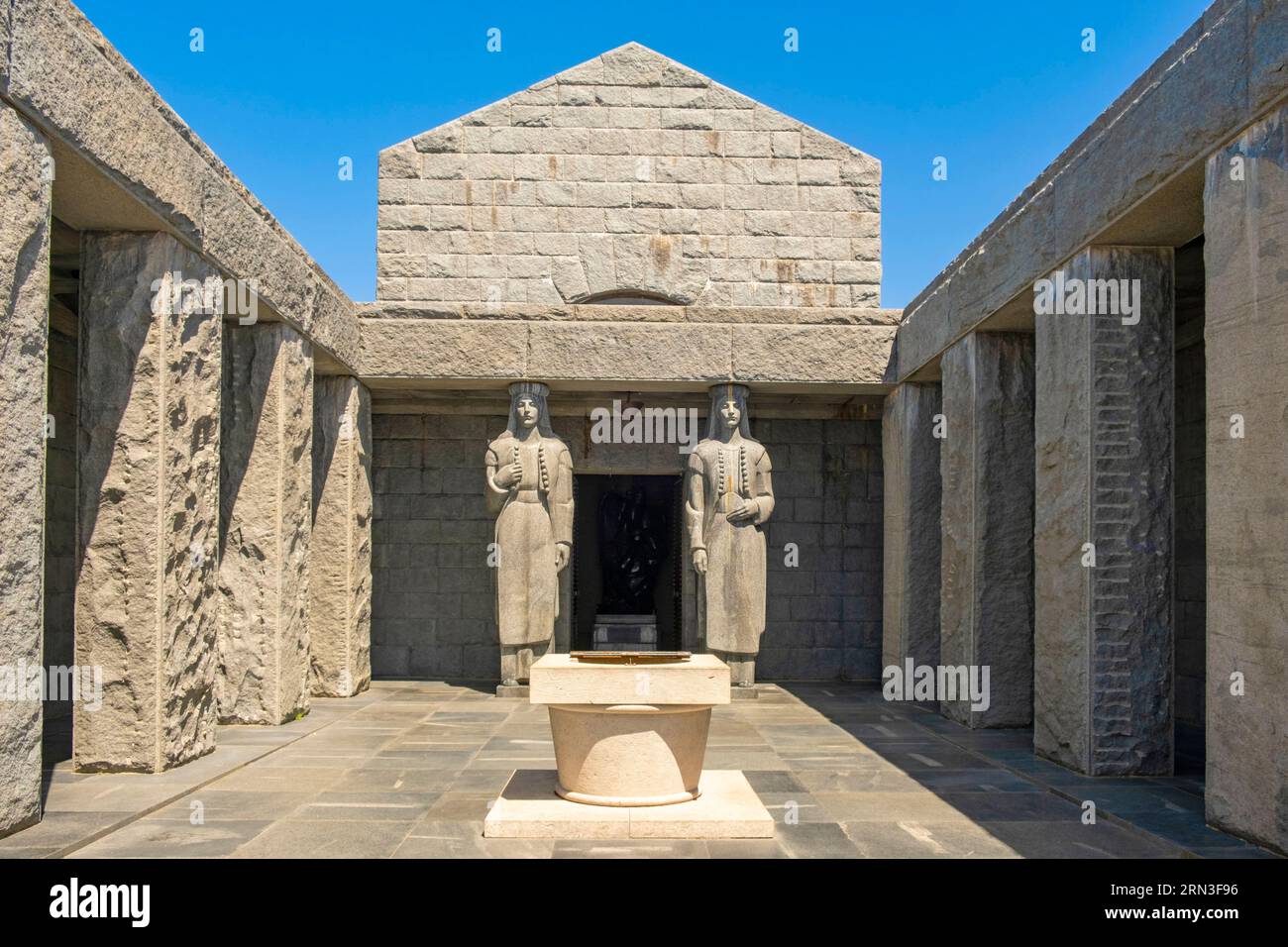 Montenegro, Central Region, Lovcen National Park, mausoleum of Njegos ...