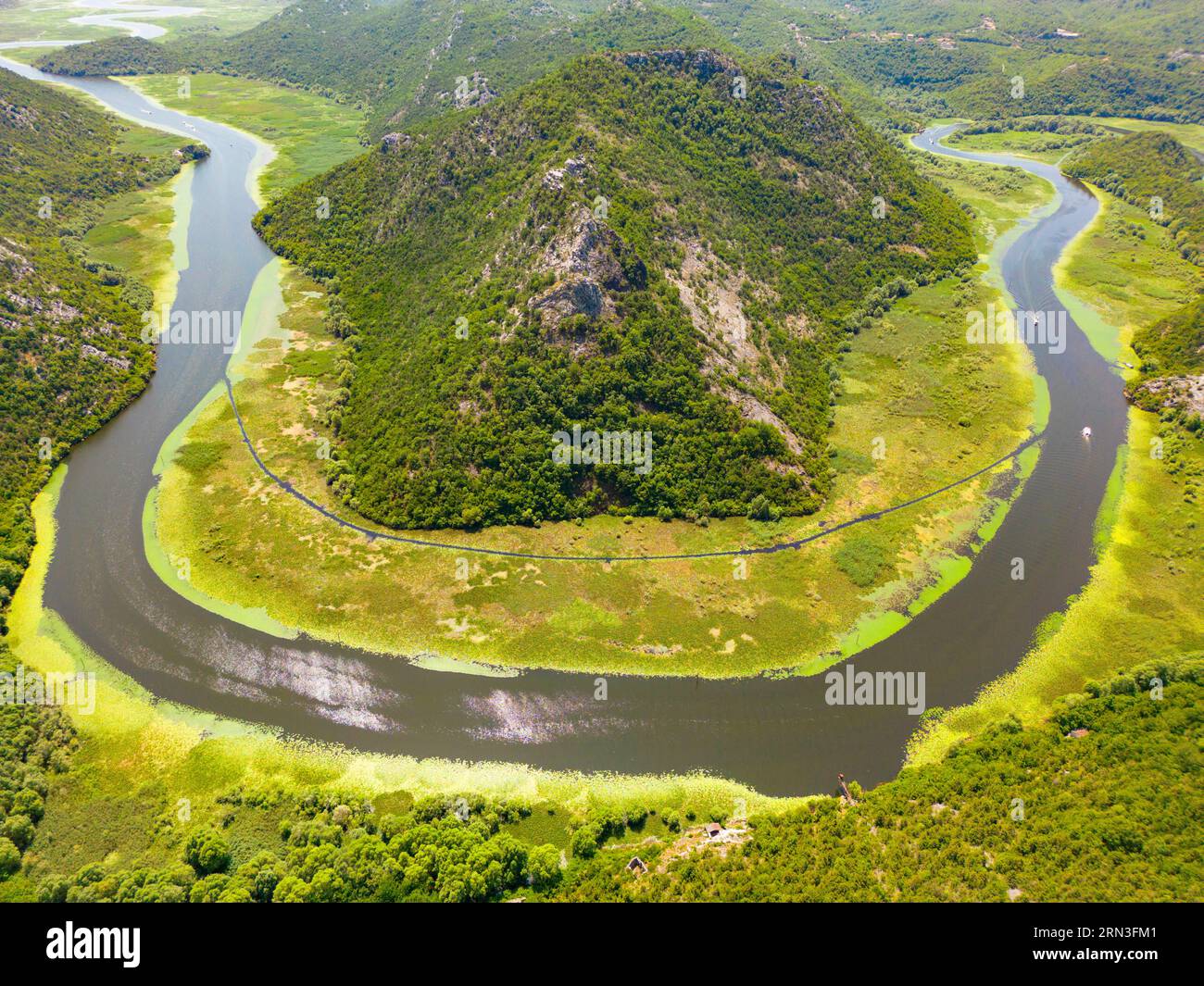 Montenegro, Adriatic coast, Central Region, Lake Skadar, Skadarsko Jezero National Park, Rijeka ...