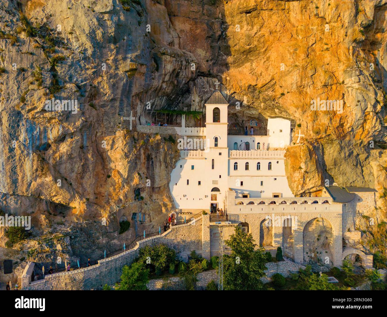 Montenegro, Central Region, Zeta Valley, Ostrog Orthodox Monastery ...