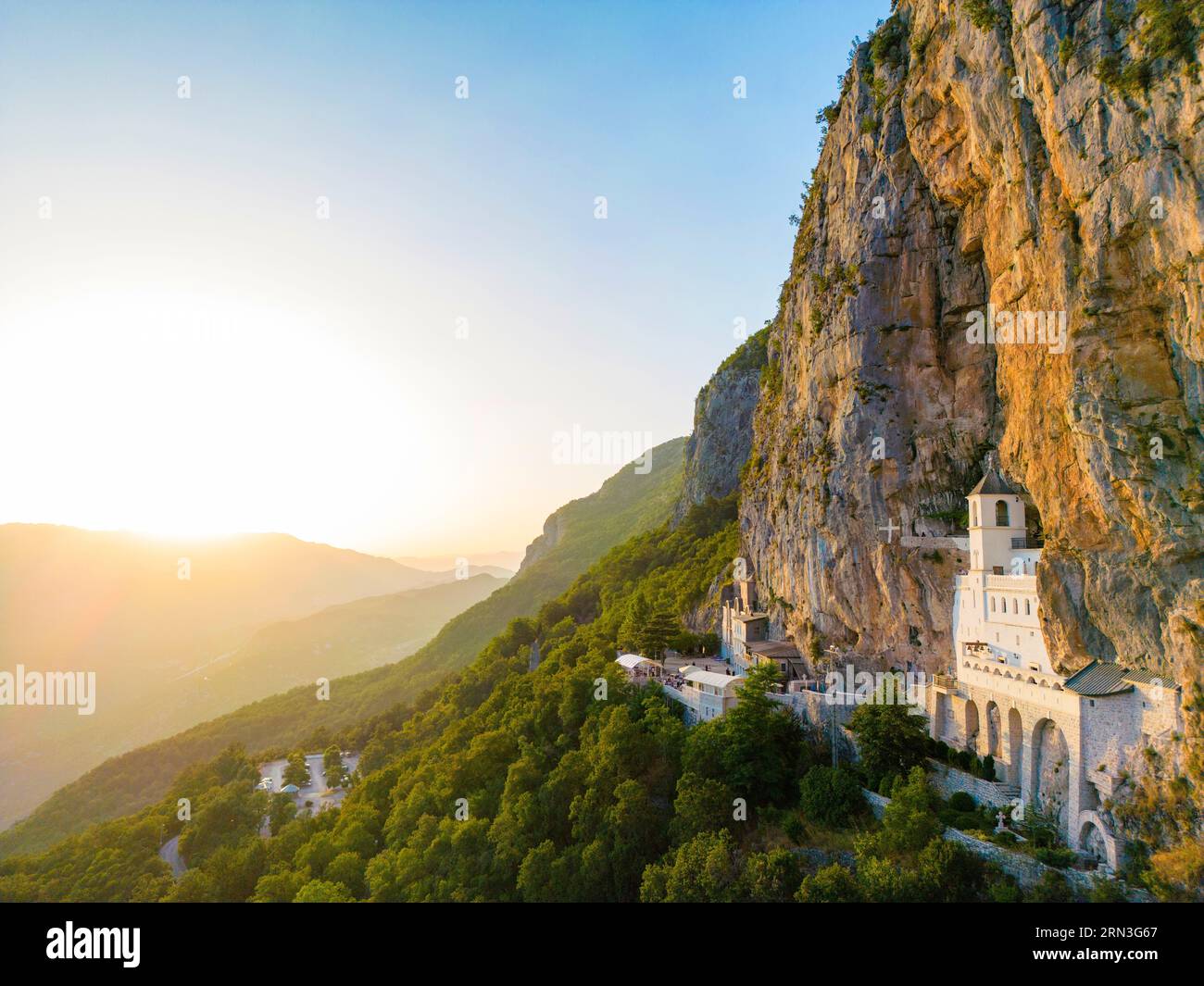 Montenegro, Central Region, Zeta Valley, Ostrog Orthodox Monastery ...
