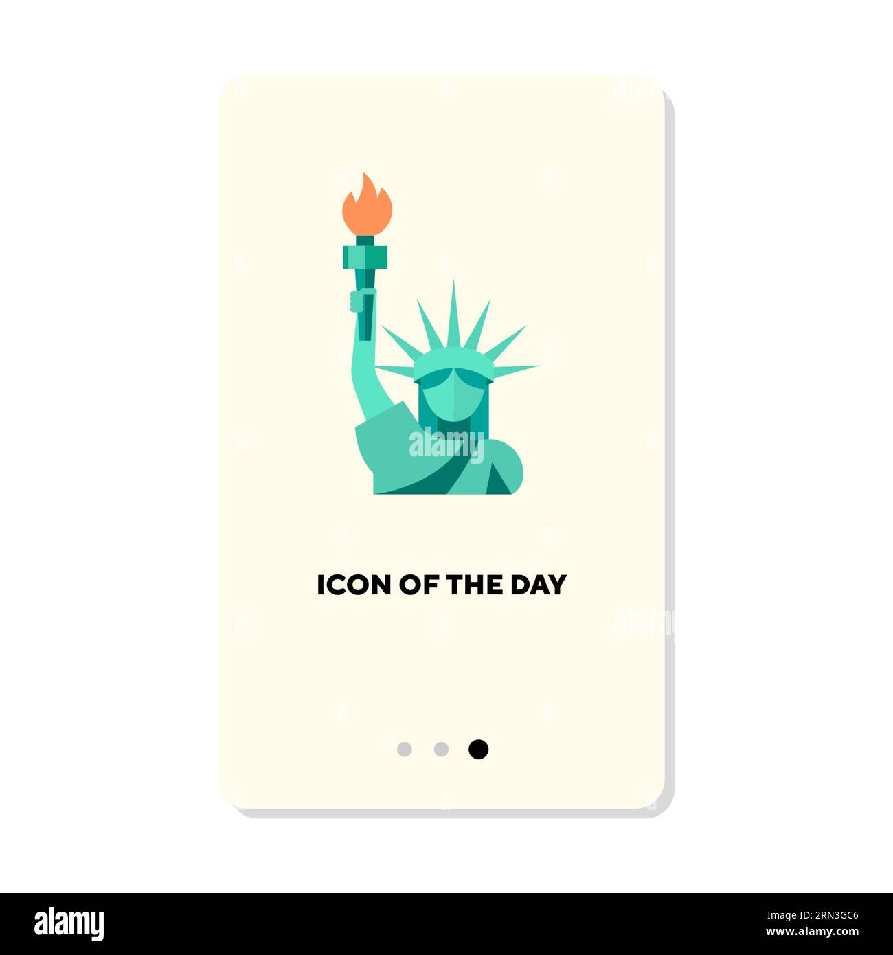 Cartoon statue of liberty with sign hi-res stock photography and images ...