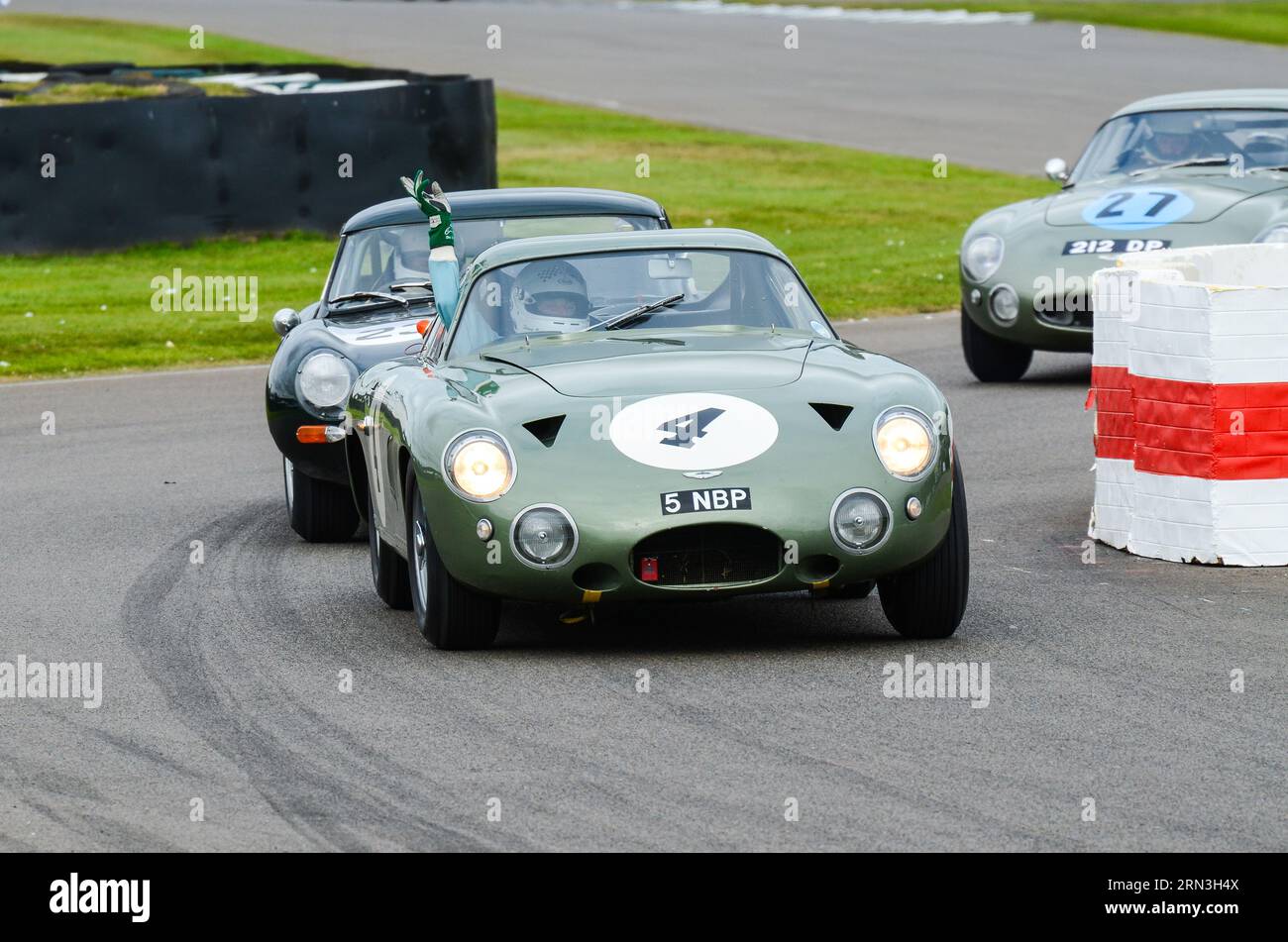 Aston Martin Project 214 classic, vintage racing car competing in the ...