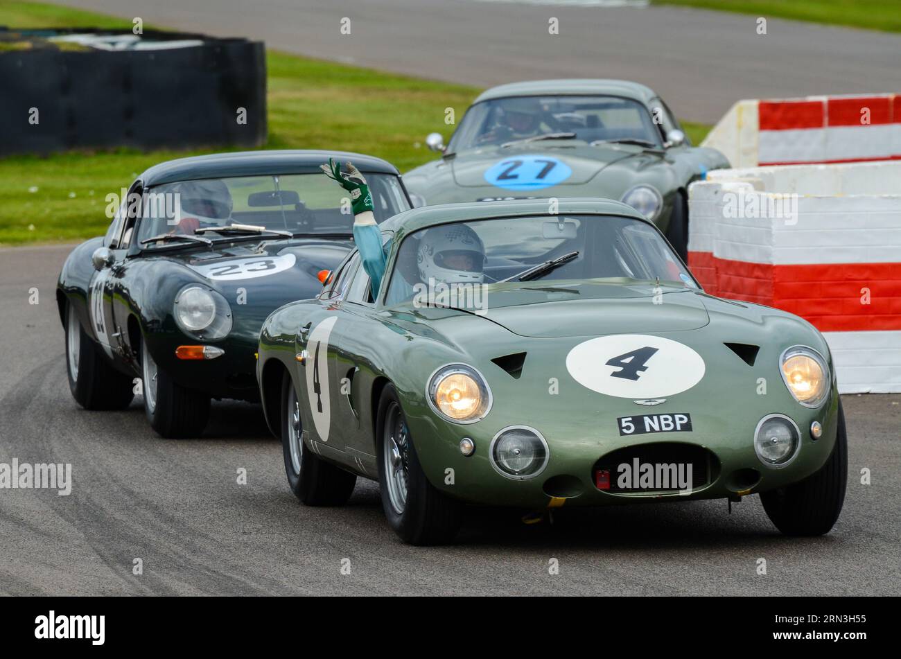 Aston Martin Project 214 classic, vintage racing car competing in the ...