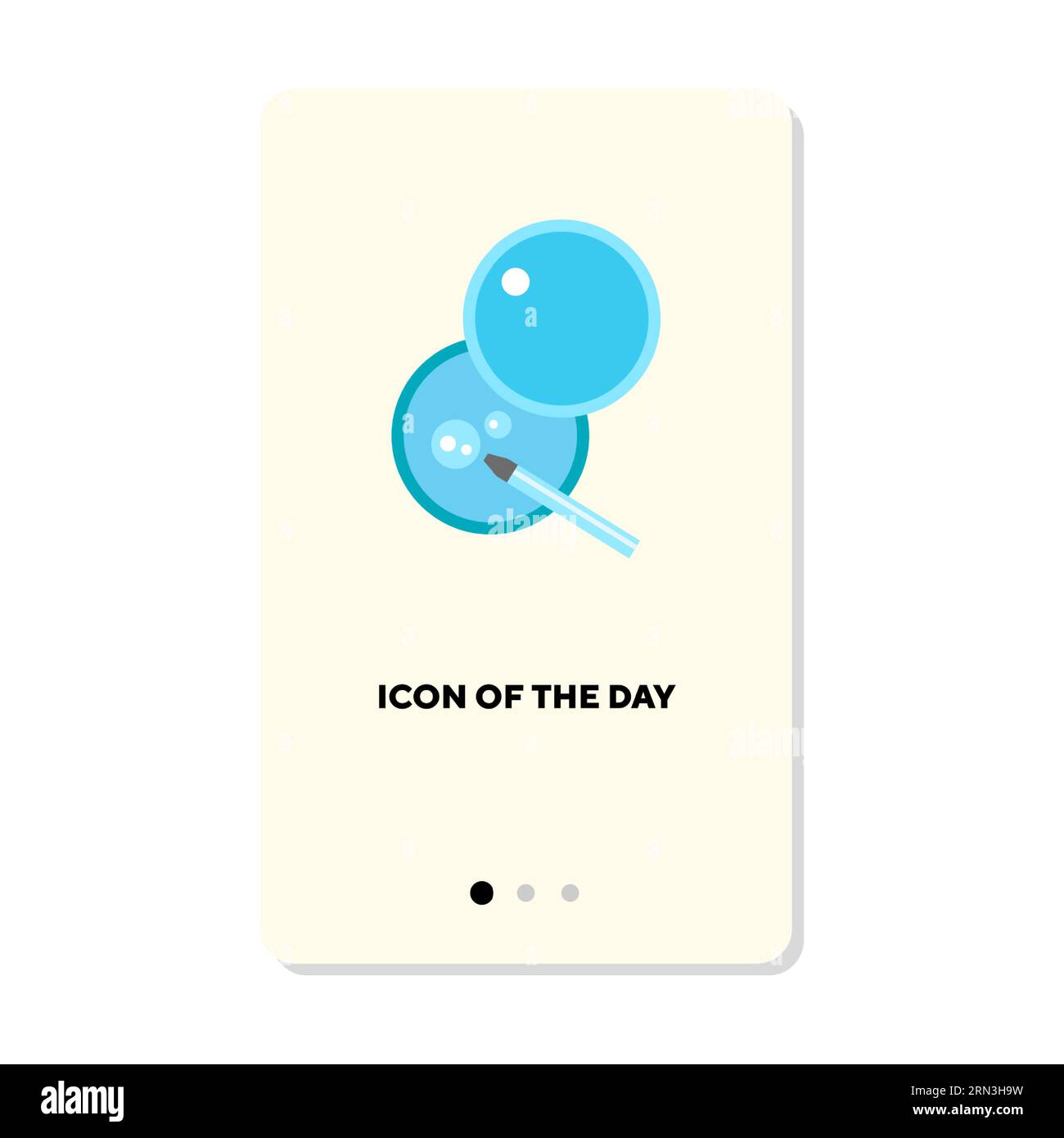 Microscope examination flat vector icon Stock Vector Image & Art - Alamy