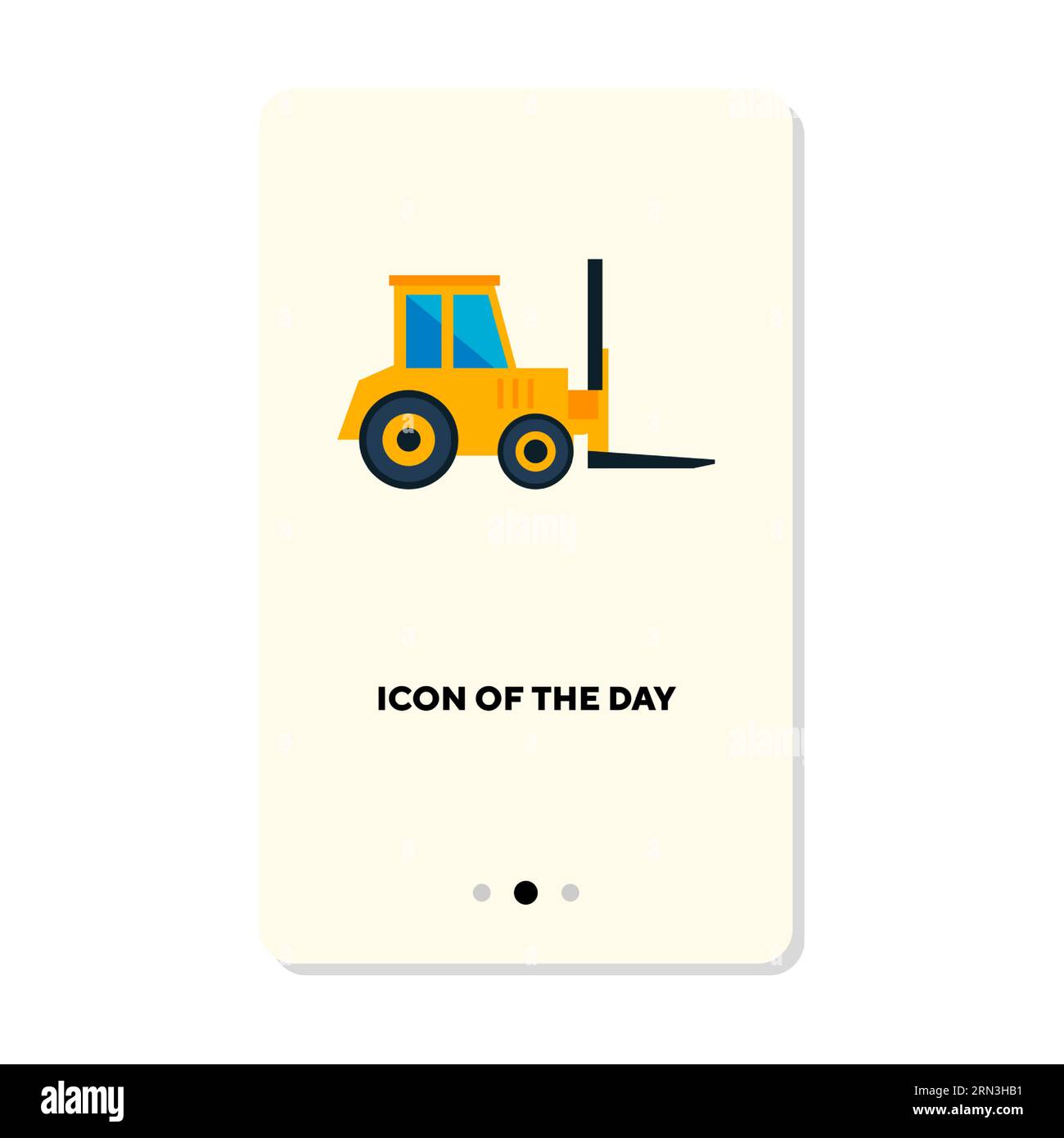 Forklift isolated on white Stock Vector Image & Art - Alamy