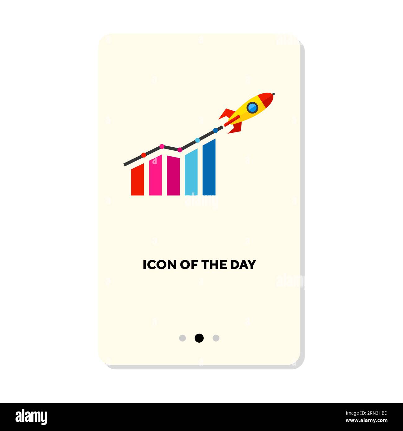 Launching rocket startup innovation Cut Out Stock Images & Pictures - Alamy