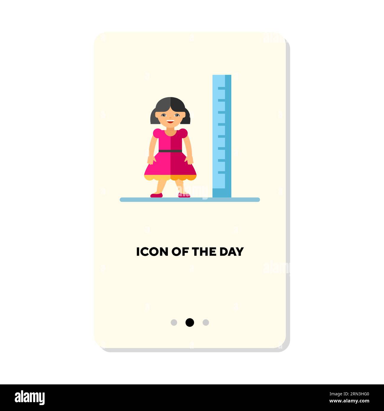 Child measure ruler Stock Vector Images - Alamy