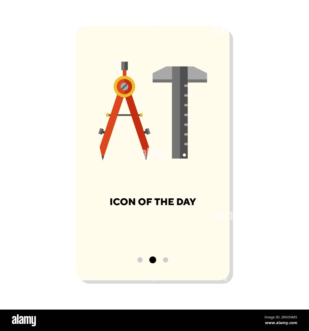 Cartoon compass school tool design Stock Vector Images - Alamy