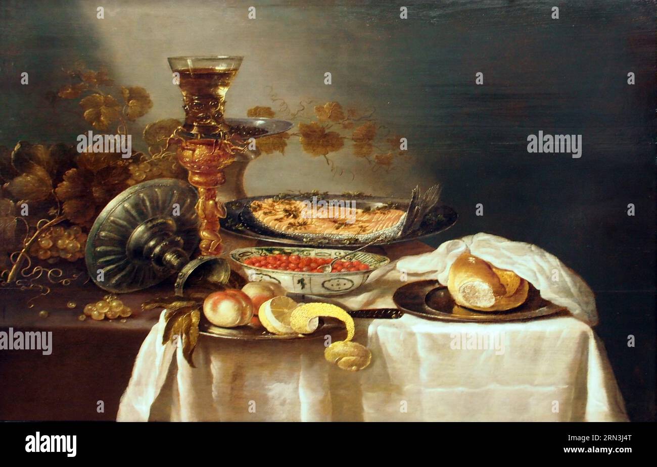 Still life with berkemeyer circa 1650 by Abraham van Beijeren Stock ...
