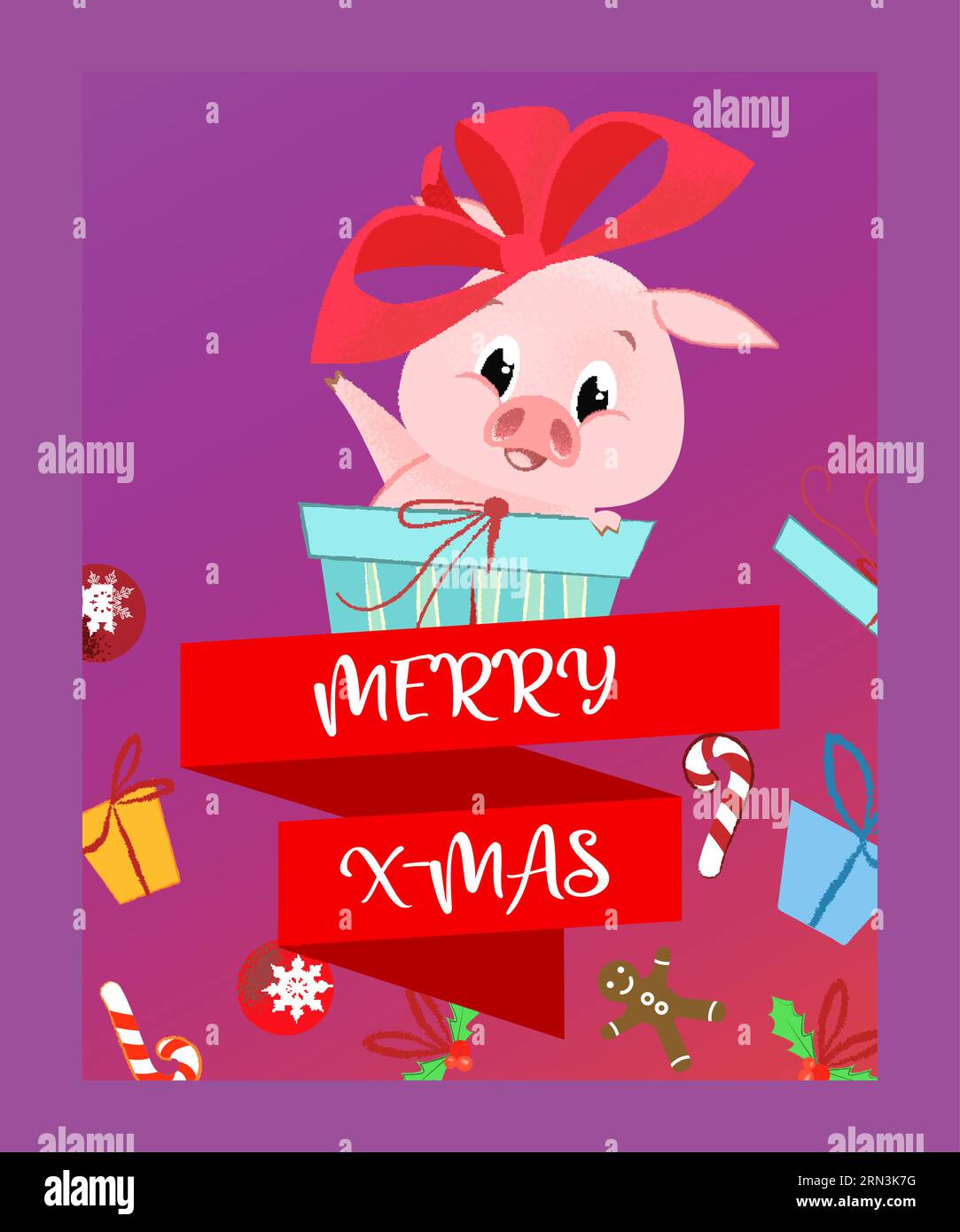 Piglet cute bow hi-res stock photography and images - Alamy