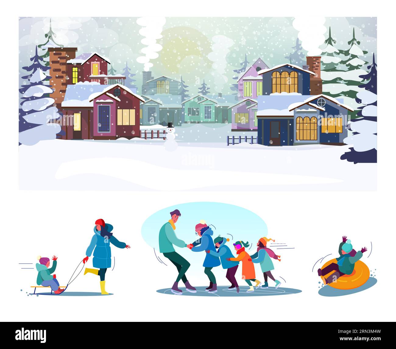 Suburban inflatable Stock Vector Images - Alamy