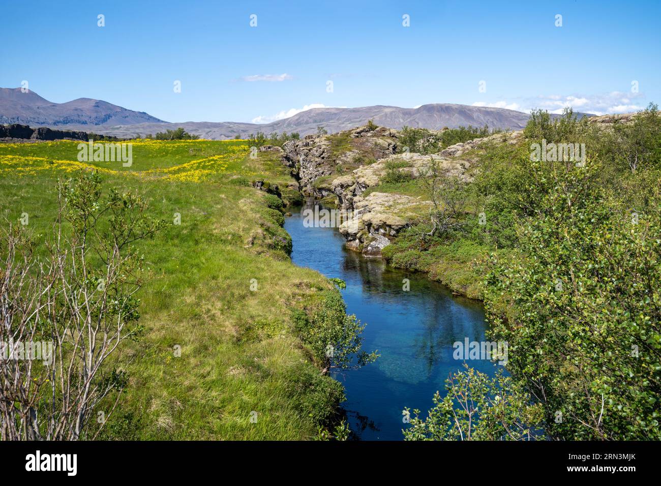 Thingvellir National Park, where two tectonic plates meet - North ...