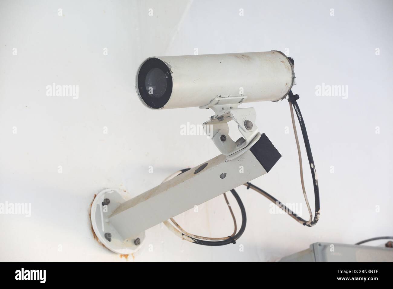 CCTV security camera installed in ship board for monitoring and ...