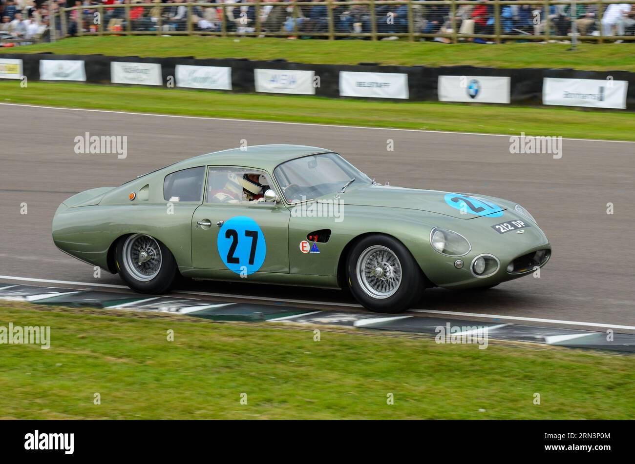 Aston Martin Project 212 race car racing in the RAC Tourist Trophy at ...