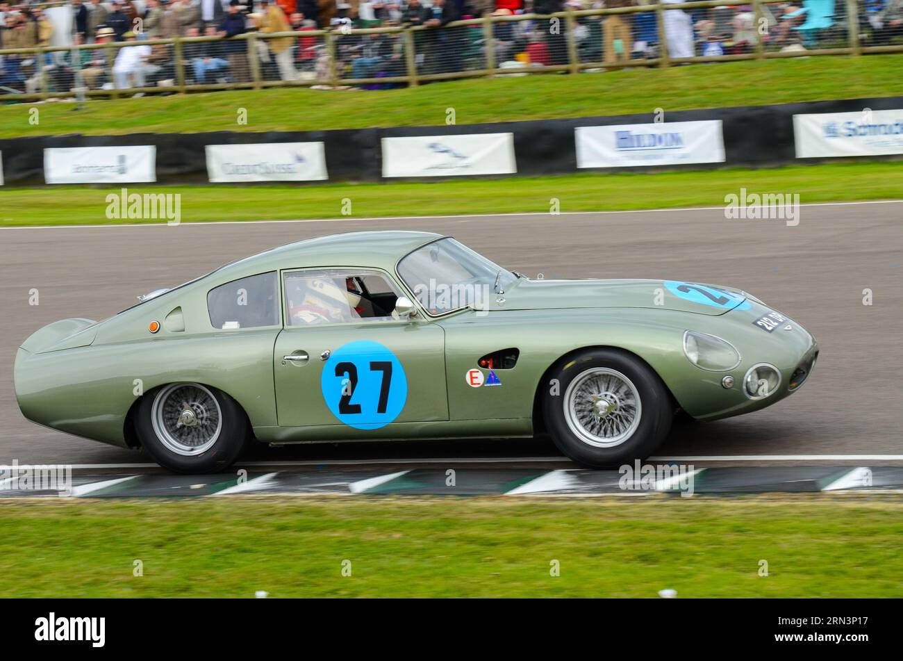 Aston Martin Project 212 race car racing in the RAC Tourist Trophy at ...