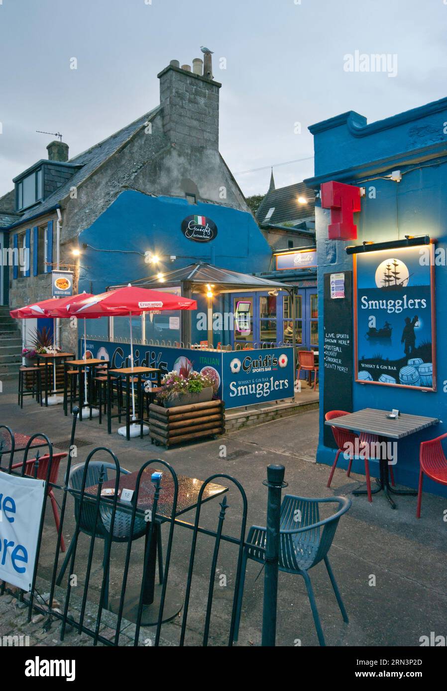 Guidis Sports Bar Lossiemouth Moray Scotland Stock Photo - Alamy