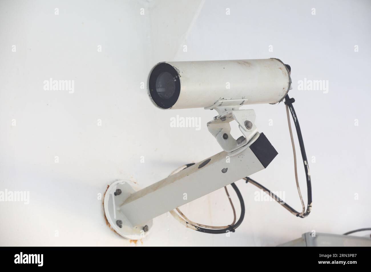 CCTV security camera installed in ship board for monitoring and ...