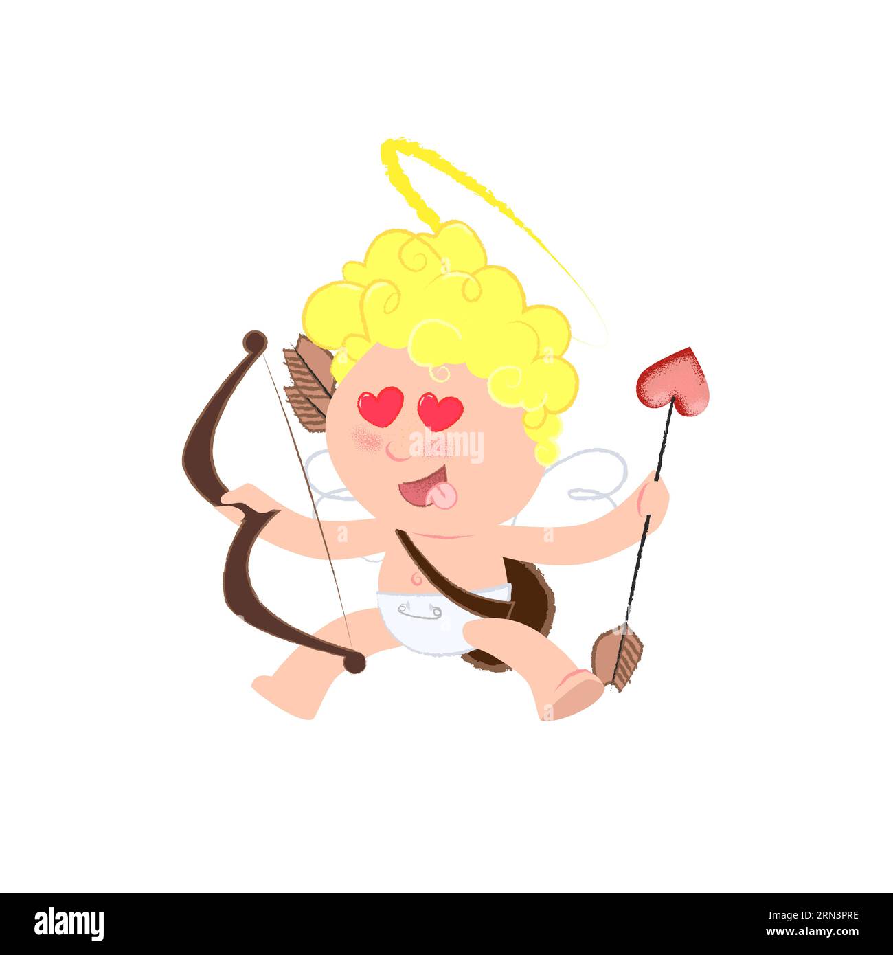 Male happy heart arrow Stock Vector Images - Alamy